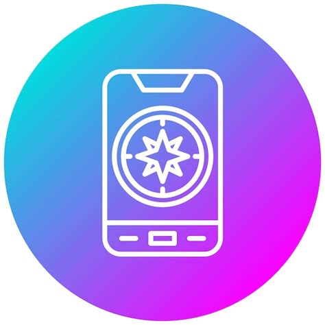Premium Vector Compass App Vector Illustration Style