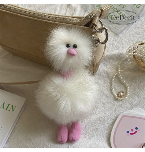 데데리트 귀여운 아기타조 폼폼 인형 키링 가방장식 키홀더 고리줄 백참 핸드폰고리 티몬