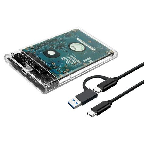 Внешний корпус для жесткого диска 2 5 Usb 3 1 с кабелем для