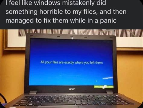 I Feel Like Windows Mistakenly Did Something Horrible To My Files And