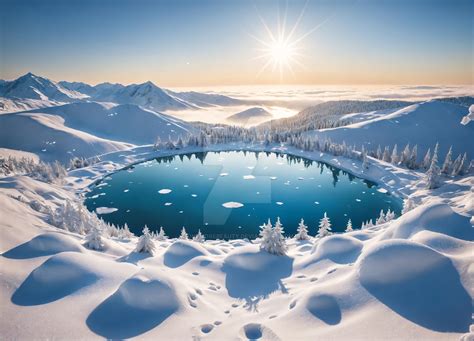 Frozen Mirrored Lake In Winter Jpeg By Onemorebeauty On Deviantart