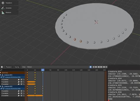 python blender script keyframe in loop doesn t affect first element