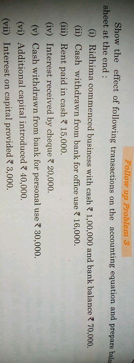 Follow Up Problem 3 Show The Effect Of StudyX