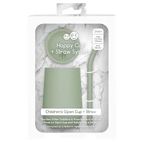Order Ezpz Happy Cup And Straw System Sage Now Jomlaae