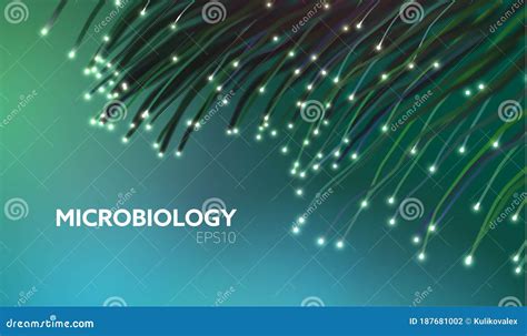 Microbiology 3d Background Viruses Infection And Bacteria For Banners