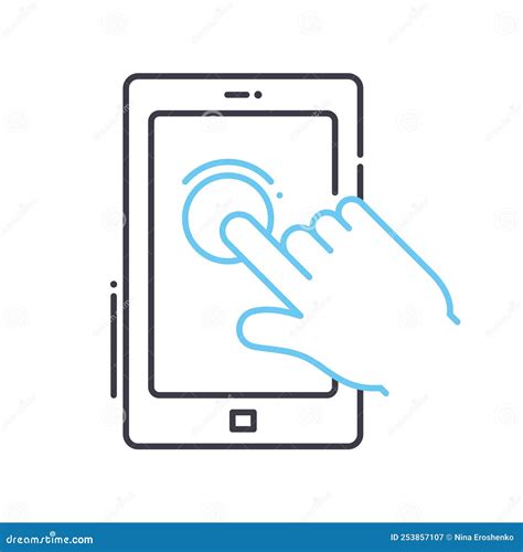 Purchase Line Icon Outline Symbol Vector Illustration Concept Sign Stock Vector