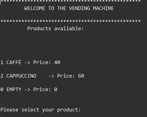 Github Davidepiarullivendingmachine V 01 Small Java Project I Wrote While I Was Learning