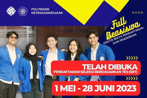KEMNAKER Buka Pendaftaran KULIAH GRATIS Di Polteknaker Tahun 2023 2024