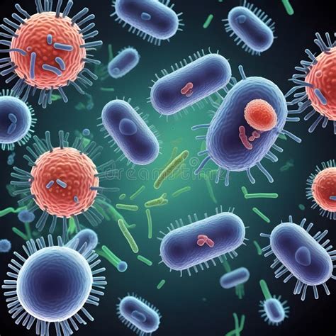 Danger Pathogens Ai Generatet Stock Illustration Illustration Of