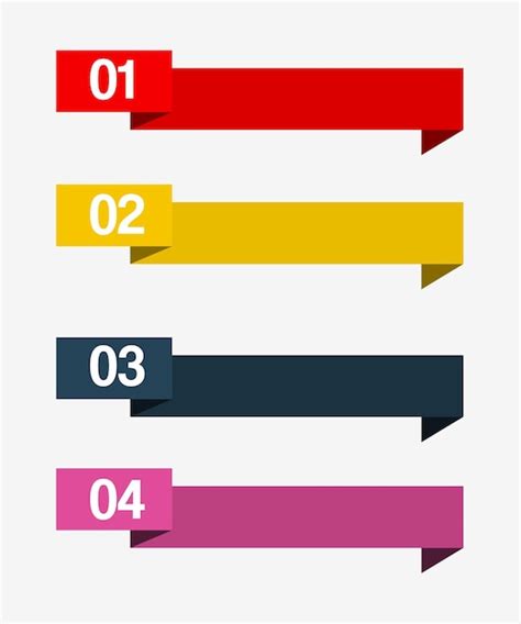 Premium Vector Colorful Information Bar Chart Element Set Vector