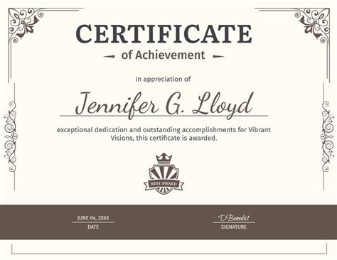 Leadership Excellence Certificate Template Landscape Wordlayouts