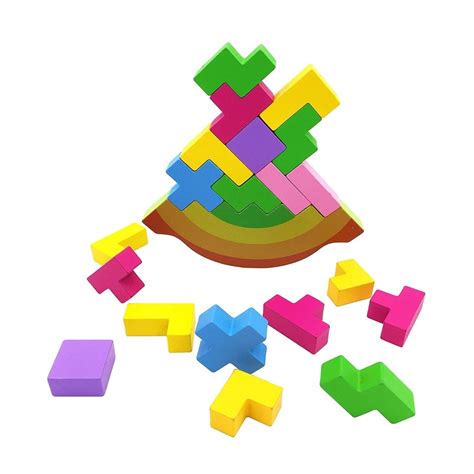 Joc Montessori De Logica Tetris 3d Educational Din Lemn Emag Ro