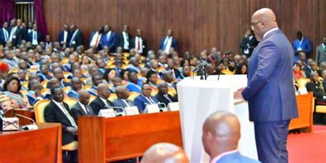 Rdc Félix Tshisekedi Prononce Le Discours Sur Létat De La Nation Le