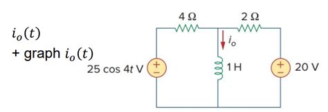 Solved Calculte The Current And Give A Graph Chegg Com