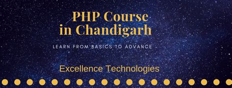 PHP Course In Chandigarh Excellence Technology