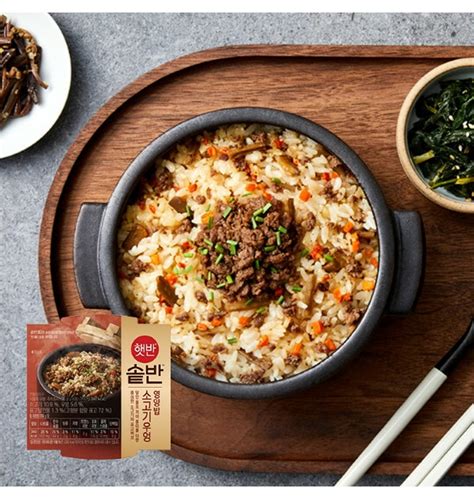 [cj제일제당] 햇반솥반 소고기우엉밥 200g X 3개 티몬