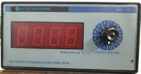 Eutech System Multi Channel Temperature Indicator Model DTH 108 Size 96x96 Mm At 2950