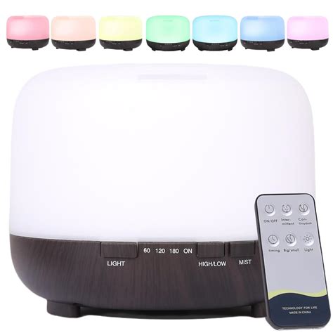 Agemany Diffusers For Essential Oils 500ml Essential Oil Diffusers With Remote Control