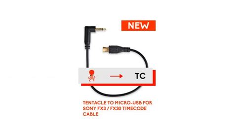 Tentacle Sync Micro Usb Timecode Cable For The Sony Fx3 Fx30 Newsshooter