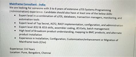 Yashasvi Srivastava On Linkedin Mainframejobs Mainframe Job