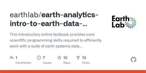 Github Earthlab Earth Analytics Intro To Earth Data Science Textbook This Introductory Online