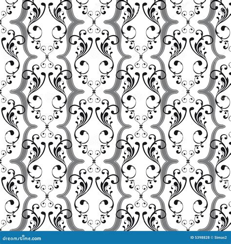 Vintage Seamless Pattern Vector Stock Vector Illustration Of