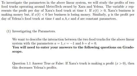 Introduction The Behavior Of A Linear System Is