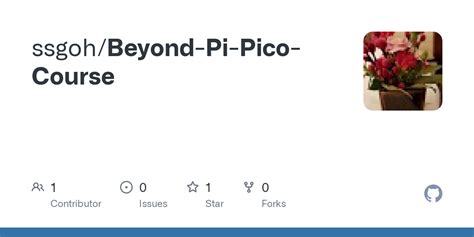 Github Ssgohbeyond Pi Pico Course