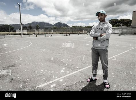 A Gangster Poses In The South African Cape Town Suburb Of Hanover Park