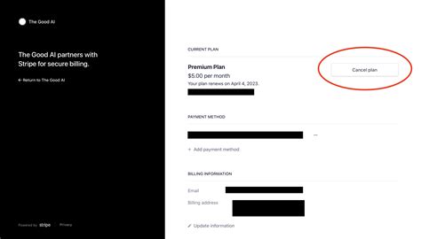 How To Cancel A Premium Subscription The Good Ai Help Center