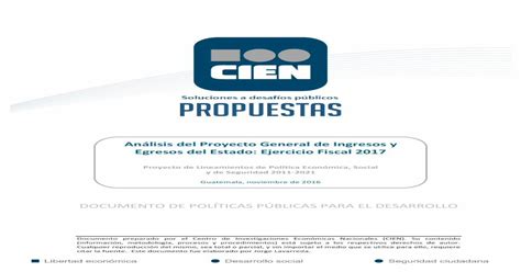 Análisis Del Proyecto General De Ingresos Y Egresos Del