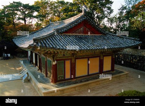 South Korea Gyeongju Bulguksa Buddhist Temple Stock Photo Alamy