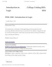 Intro To Logic English Description Pdf PM Acalog ACMS Course Information