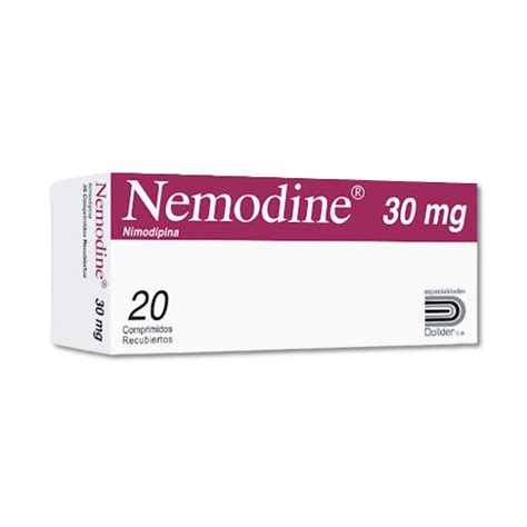 Nemodine Nimodipina 30 Mg X 20 Comp Dollder Droguerías Ciccorp