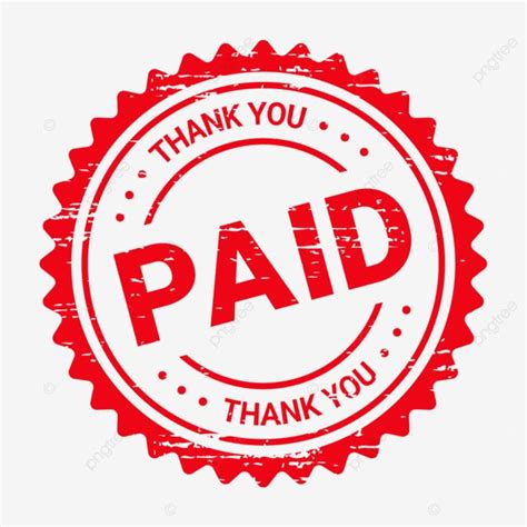 Paid Stamp Vector Illustration