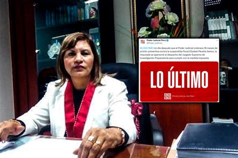 Fiscal Elizabeth Peralta se entregó a la justicia para cumplir meses de prisión preventiva