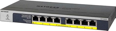 NetGear GS108PP Unmanaged L2 PoE Switch με 8 Θύρες Gigabit 1Gbps Ethernet Skroutz gr