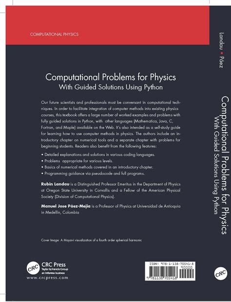 Computational Physics Problem Solving With Python Solutions