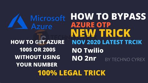 How To Bypass Azure Otp For Azure 100 And 200 Create Azure Rdp For