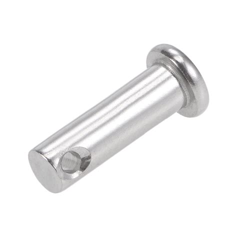 Uxcell Single Hole Clevis Pins Mmx Mm Flat Head Stainless Steel Link Hinge Pin Walmart Com