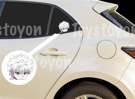 Killua Zoldyck Peeker Sticker Jdm Vinyl Decal Anime Sticker Hunter X