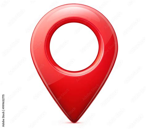 Red Location Icon Location Pointer Symbol And Red Map Pin On A Transparent Background Stock