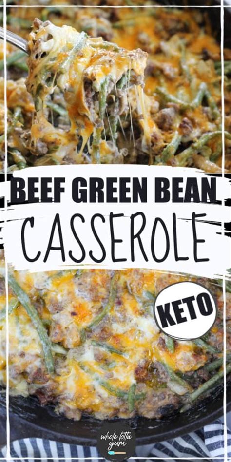 Easy Ground Beef Green Bean Casserole Whole Lotta Yum