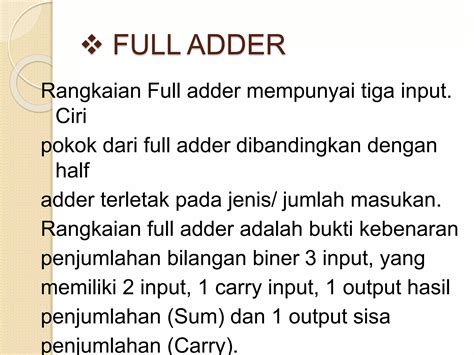 Rangkaian Adder Ppt