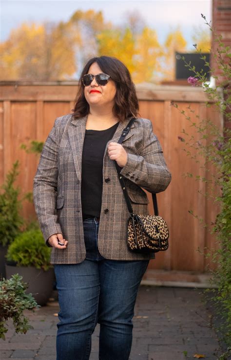 Fall Checked Blazer Outfit ⋆ Chic Everywhere
