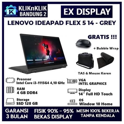 Jual Laptop Ex Display In Lenovo Ideapad Flex Core I Gen Th Grey Shopee Indonesia