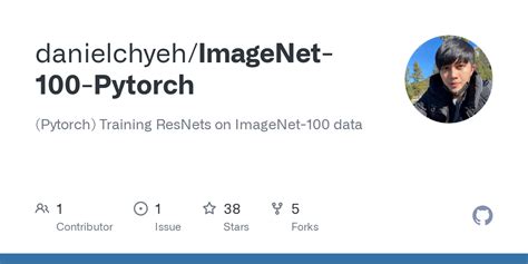 GitHub Danielchyeh ImageNet 100 Pytorch Pytorch Training ResNets