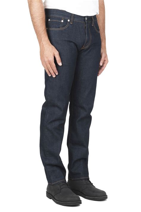 Sbu 0144919aw Natural Indigo Dyed Washed Japanese Selvedge Denim Blue