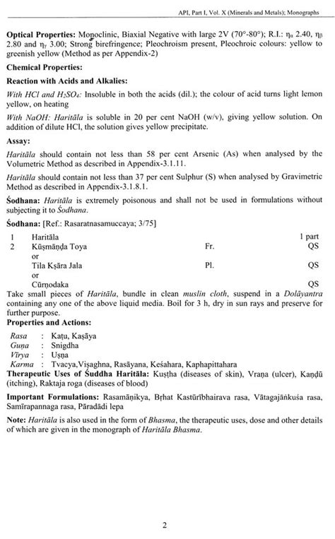 The Ayurvedic Pharmacopoeia Of India Mineral And Metals Volume X