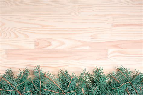 가벼운 나무 배경에 전나무 가지 문자 메리 크리스마스와 행복한 새해를 맞이하는 공간을 많이 0명에 대한 스톡 사진 및 기타 이미지 Istock